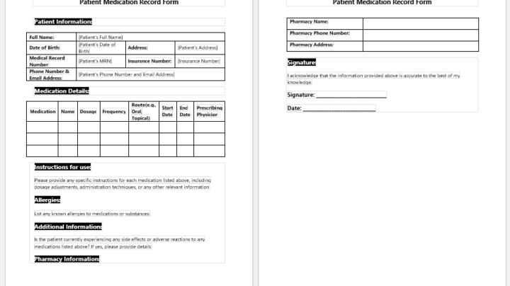 STD Report Form Template | Download MS Word (.docx) File