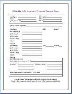 Disability Benefits Application Form Templates | Download