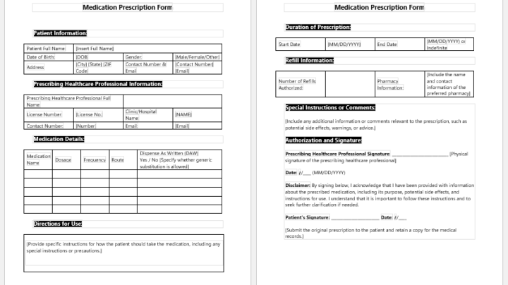 Wallet-Sized Medication Record Card | Download