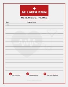 5 Nursing Progress Notes Templates for MS Word | Download