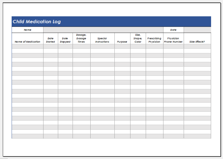 Field Trip Permission Form Template for Word | Printable Medical Forms ...