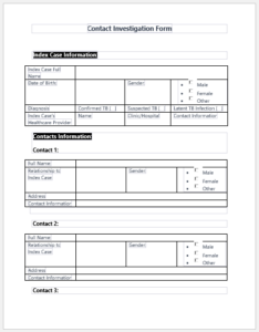 Printable Tuberculosis (TB) Test Forms | Download