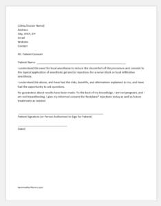 Restylane Consent Form Template for Word | Download File