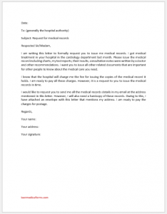 Request Letter to Doctor for Medical Records | Download