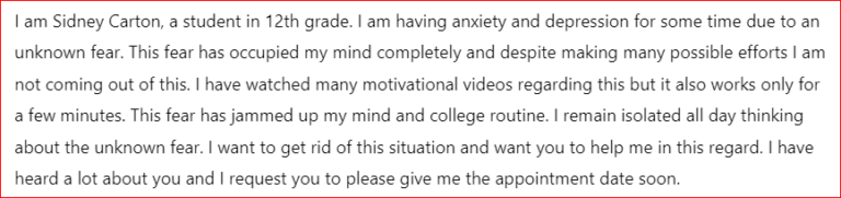 Text Message to Doctor for an Appointment | Copy Text/SMS
