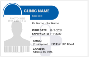 50+ Best Doctor Workplace ID Card Templates | Edit & Print