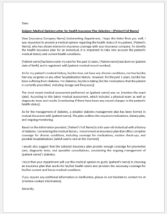 Medical Opinion Letter Samples | Download Templates for Word