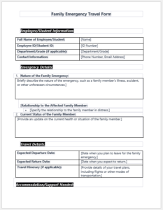 8 Important Forms in Case of Being Unfit to Travel | Save