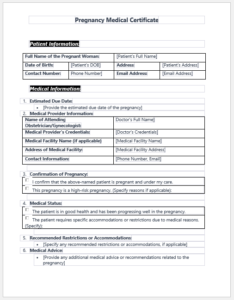 8 Important Forms in Case of Being Unfit to Travel | Save