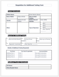 12 Forms used in Disease Testing or Diagnostic Laboratories
