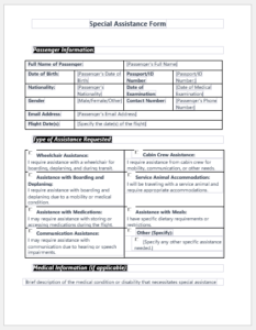 10 Airline-Specific Medical Form Templates | Download Files