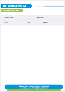 Prescription Pad Templates for Word | Download Edit & Print