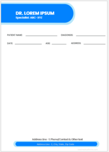 Prescription Pad Templates for Word | Download Edit & Print