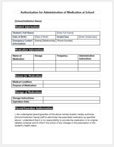 25 Medical Forms Commonly Used by/for Students | Download