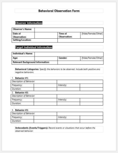 25 Important Forms Used by Psychologists | Download & Print