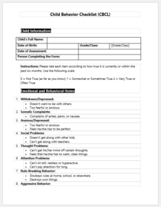 25 Important Forms Used by Psychologists | Download & Print