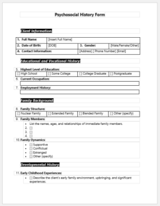10 Common Forms Used for Mental Health Assessment | Download