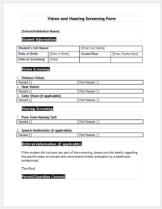 25 Medical Forms Commonly Used by/for Students | Download