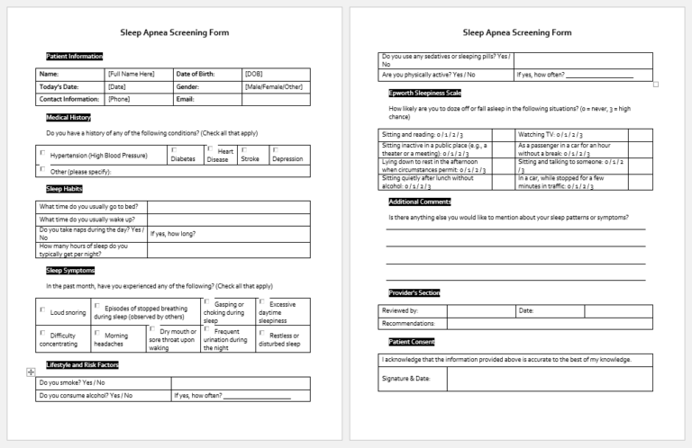 500+ Medical Forms for MS Word | Printable Medical Forms, Letters & Sheets