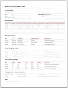 Nursing Documentation Templates for Care & Record Keeping