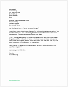 Diabetes Letter to Employer | Download/Save/Copy Samples
